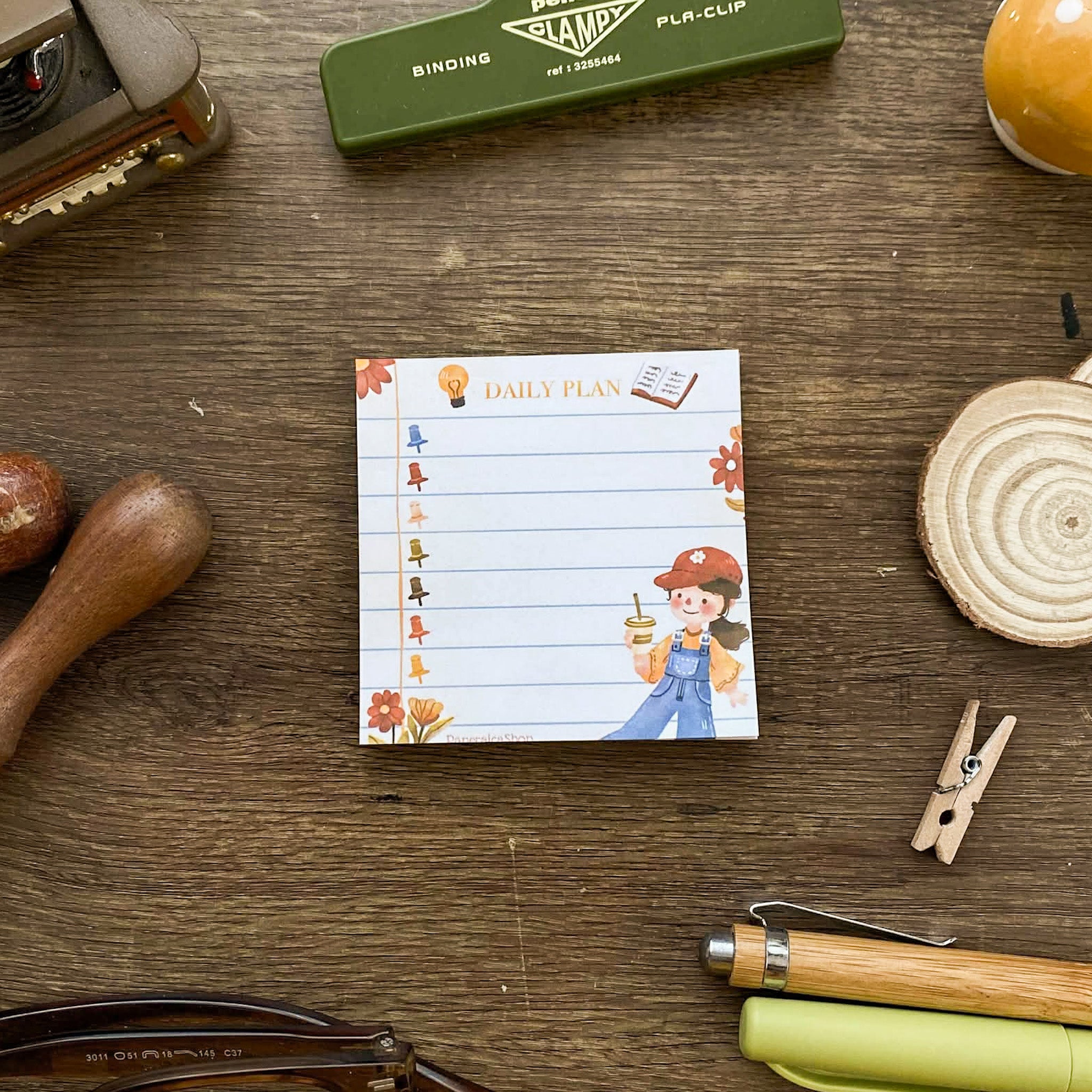 Cute Daily Plan Notepad 40 Leaves Notepad, Notes Memopad NP007 ...