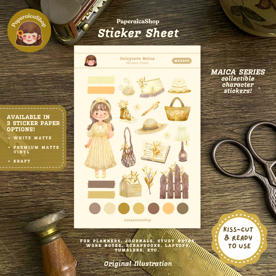 Daisycore Maica Decorative Sticker Sheet MCD050 – PaperaicaShop