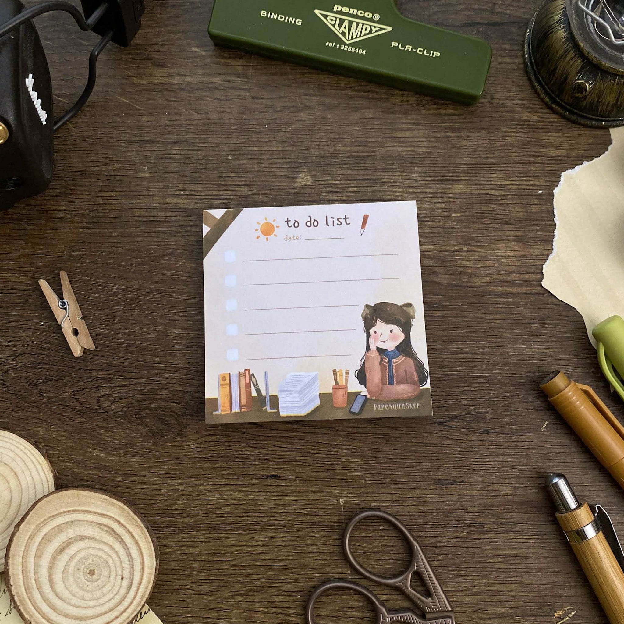 Cute Girl Notepad 40 Leaves Notepad, Notes Memopad NP002 – PaperaicaShop